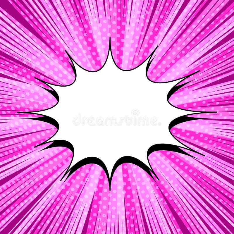 Comic page pink background stock vector. Illustration of light - 118645528