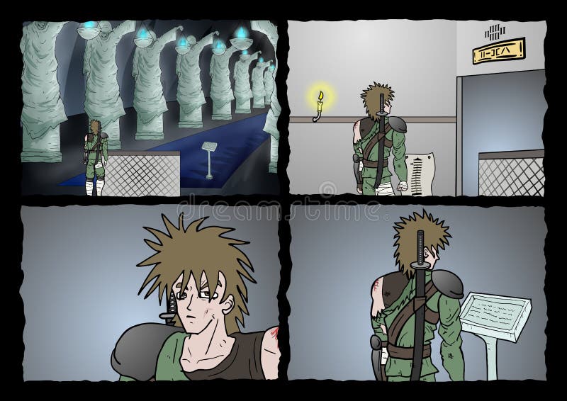 Comic page scene stock illustration. Illustration of communication ...