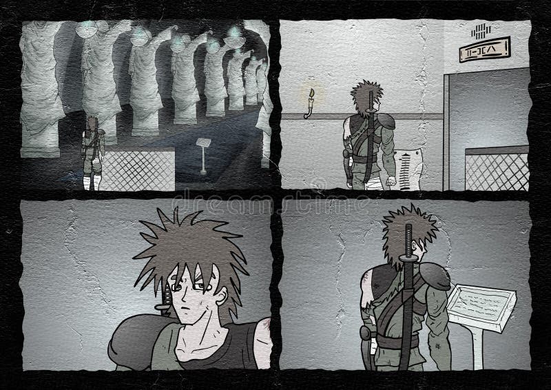 Comic page scene stock illustration. Illustration of draw - 80103055