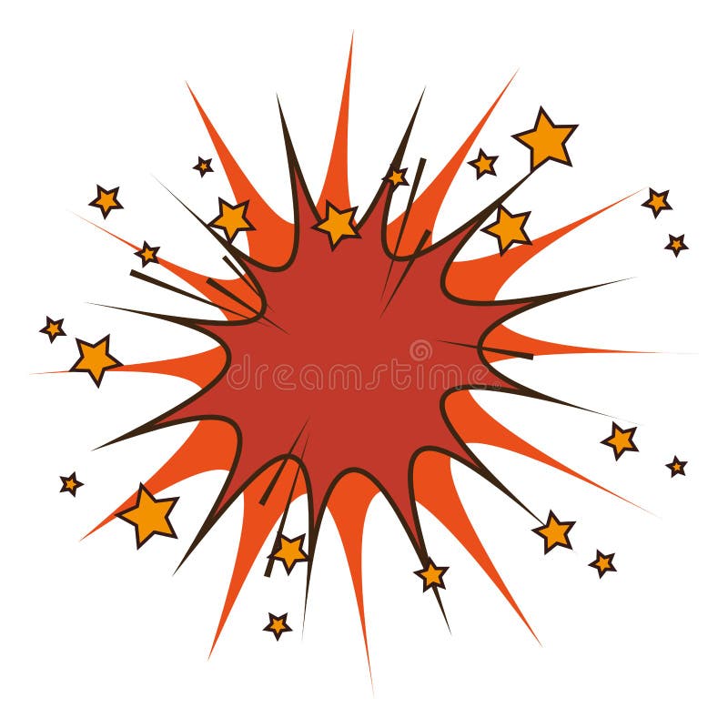 Yellow Comic Burst Explosion Pop Art Stock Vector - Illustration of ...