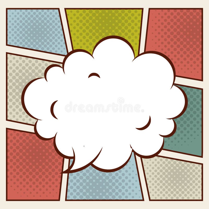Comic pop art message stock vector. Illustration of speak - 91803764