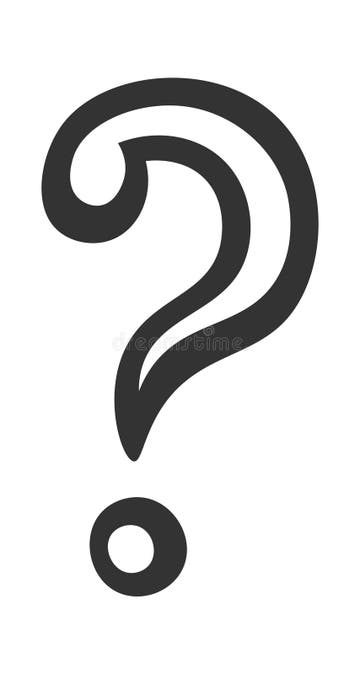 Comic Question Mark stock vector. Illustration of graphic - 276208349