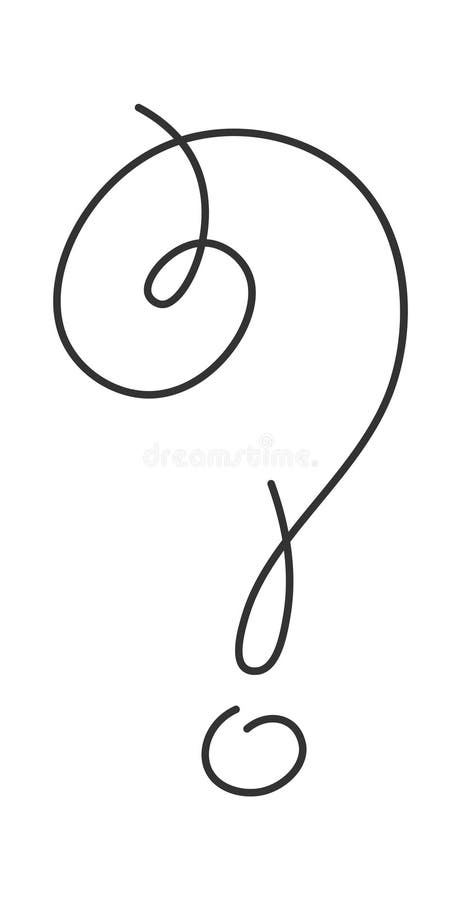 Comic Question Mark stock vector. Illustration of mark - 276208473