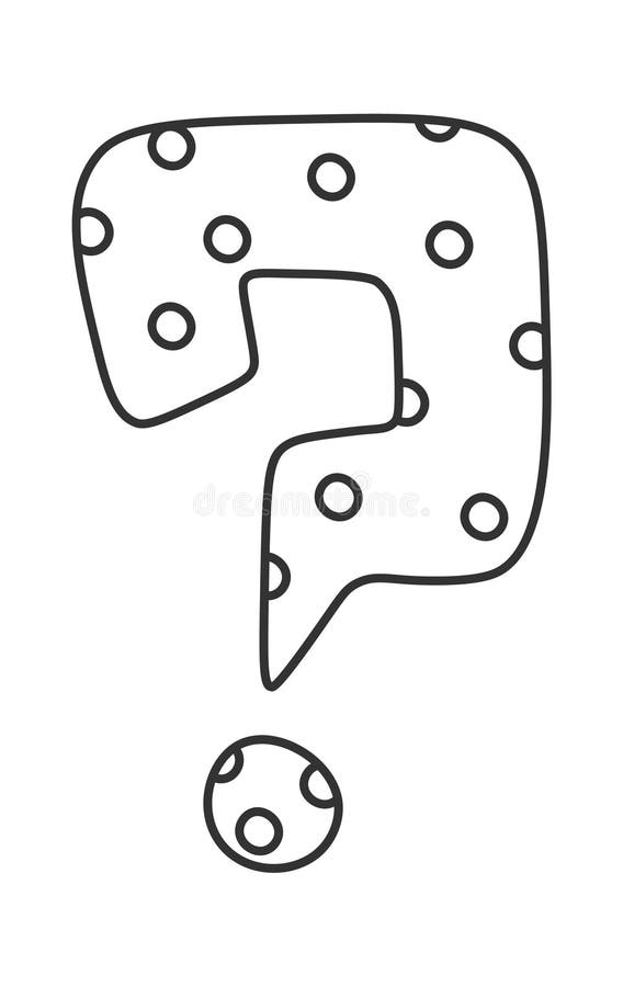 Comic Question Mark stock vector. Illustration of creative - 276209432