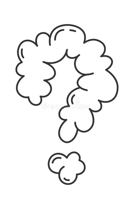 Comic Question Mark stock vector. Illustration of style - 276209516