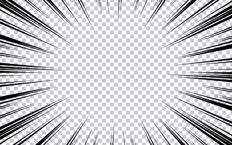 Comic Radial Explosion Lines with Speed Effect for Comic Books ...