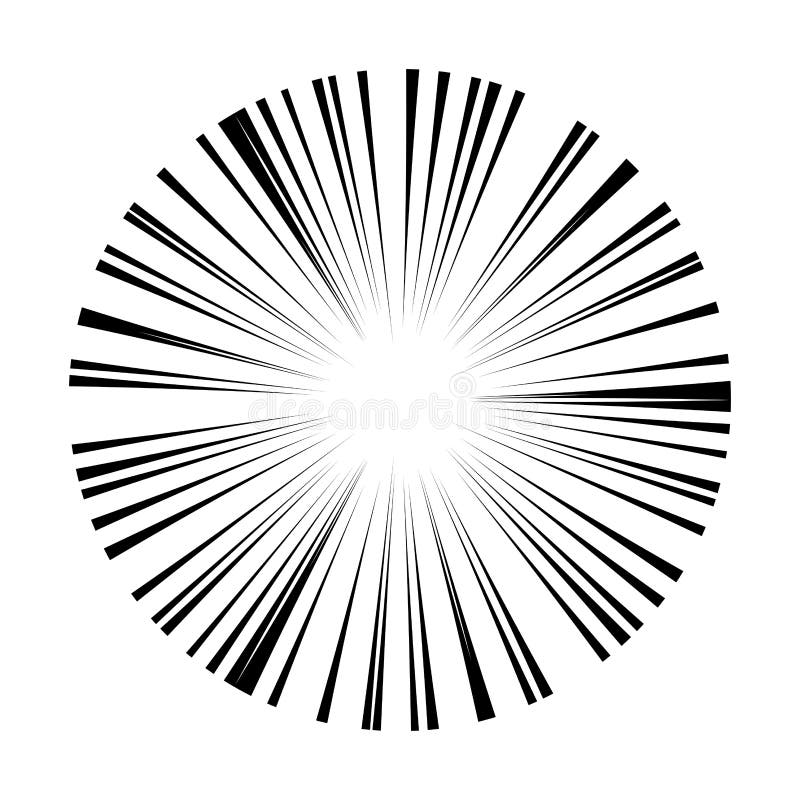 Comic Radial Speed Lines Vector Background Wallpaper Stock Vector ...