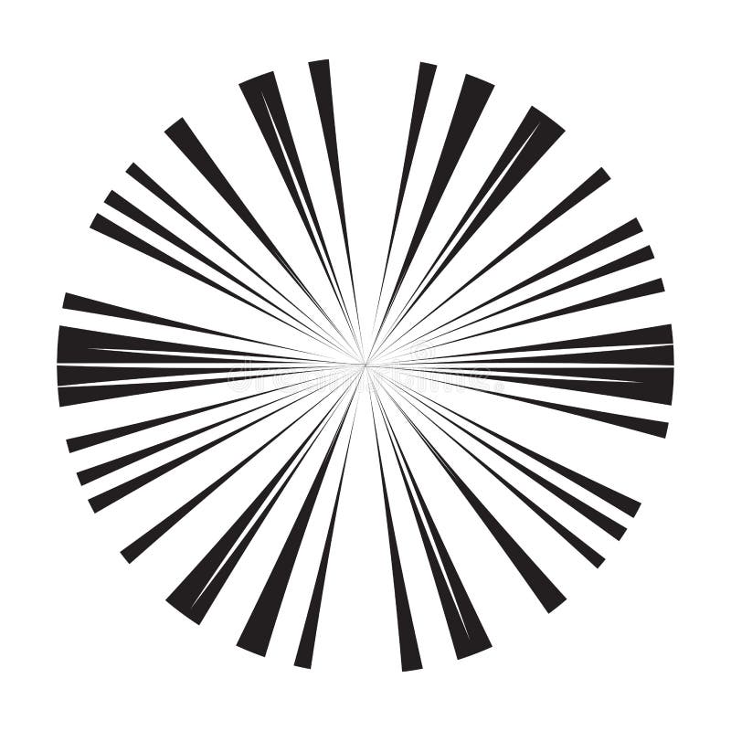 Radial Speed Motion Lines. Halftone Effect Comic Manga Style Abs Stock ...