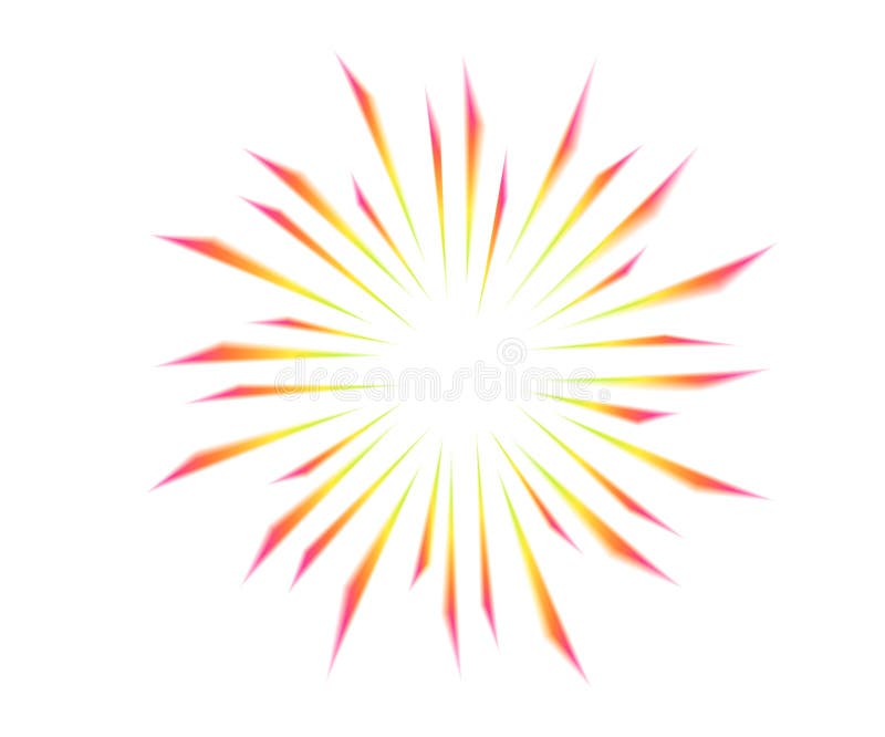 Comic Rainbow Lines of Movement with a Radial Focus for Effects with ...