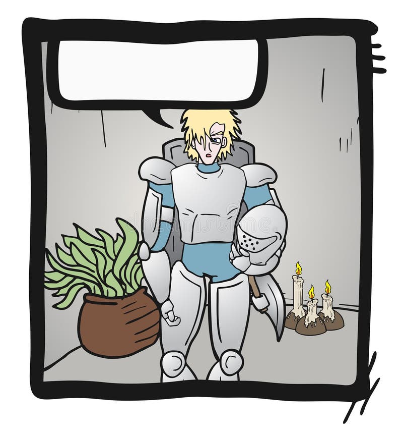 Comic scene stock vector. Illustration of conversation - 40785909