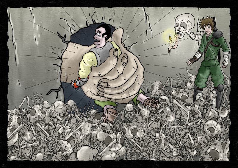 Comic scene stock illustration. Illustration of page - 75388454