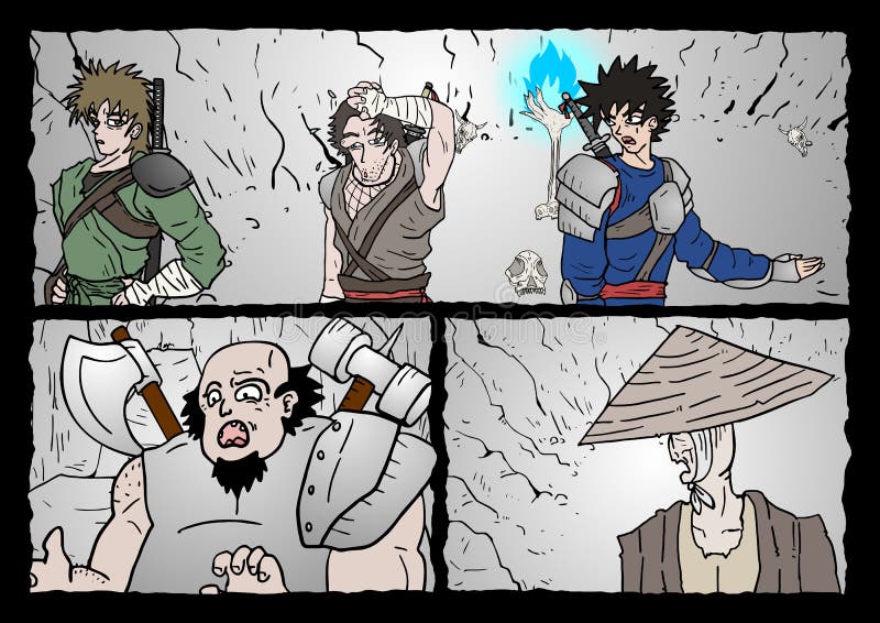 Comic scene draw stock illustration. Illustration of style - 81413556