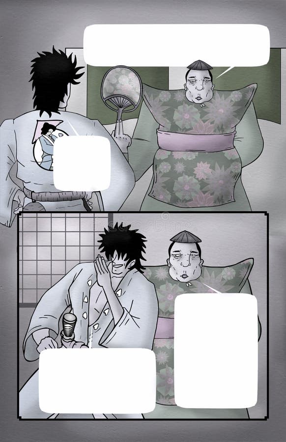 Comic scene illustration stock illustration. Illustration of talk ...