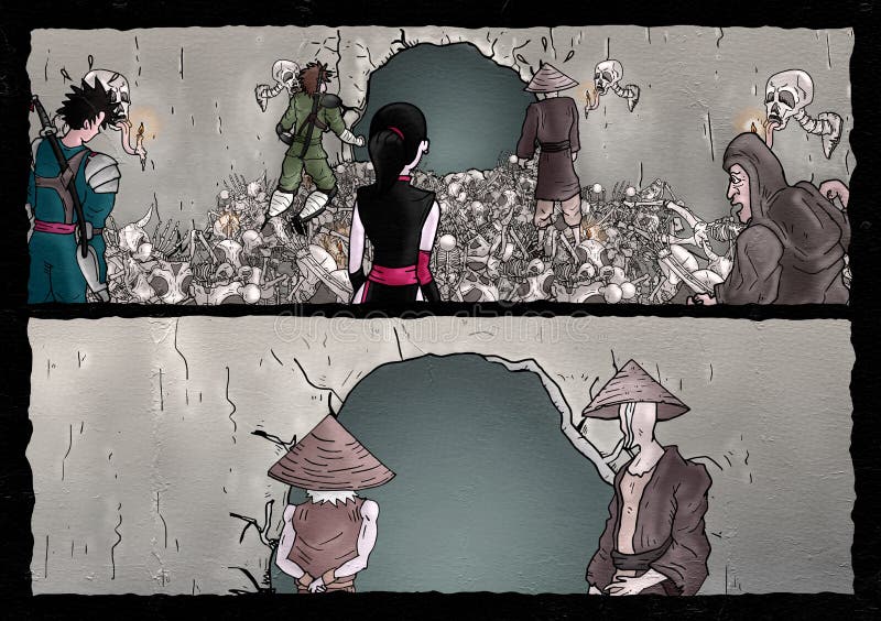 Comic scene draw stock illustration. Illustration of comic - 99573706