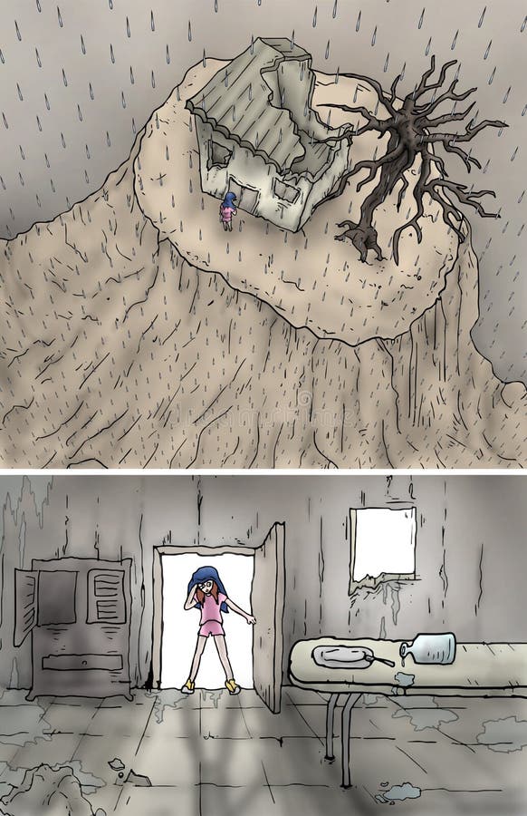 Comic scene illustration stock illustration. Illustration of adventure ...