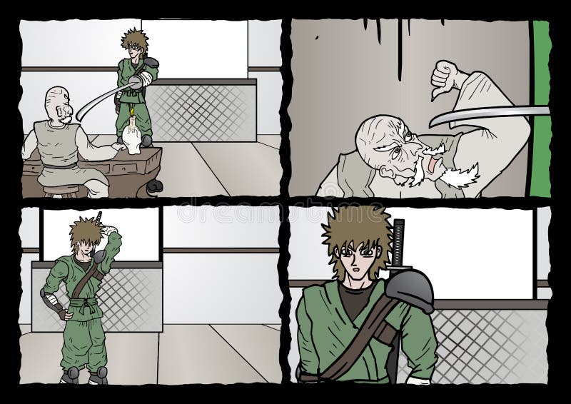 Comic scenes stock vector. Illustration of character - 38451769