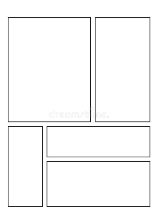 Comic sketchbook page stock vector. Illustration of composition - 150335471