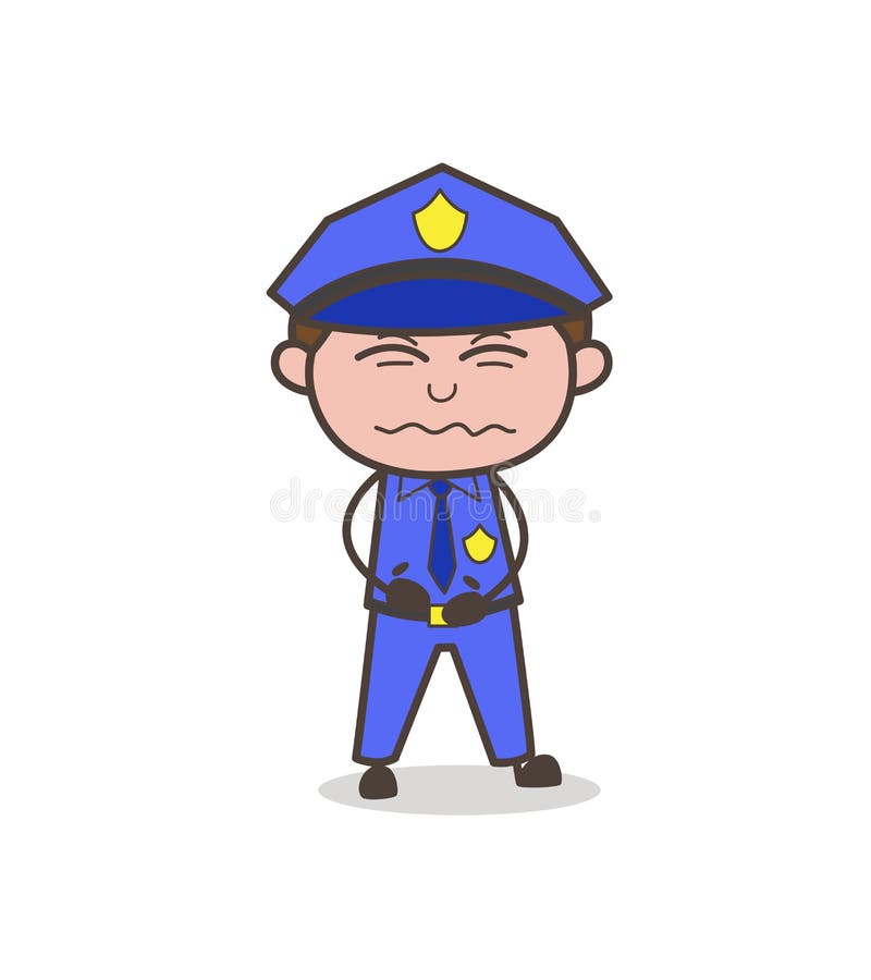 Confounded Face - Cartoon Artist Vector Illustration Stock Illustration ...