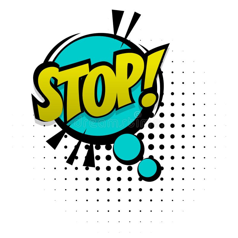 Stop Word Comic Book Pop Art Vector Illustration Stock Vector Illustration Of Name Explosion
