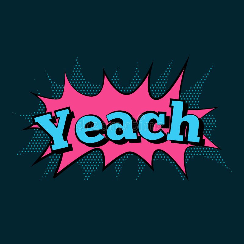 Comic Sound Effects in Pop Art Vector Style. Bubble Speech with Word ...