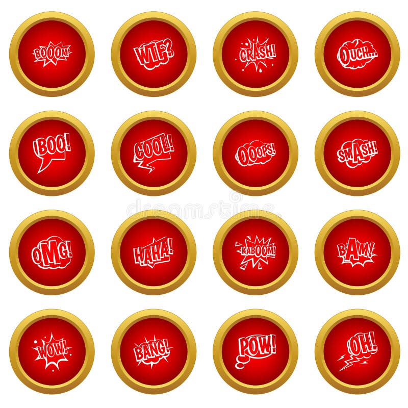 Oops icon, pop art style stock illustration. Illustration of shape ...