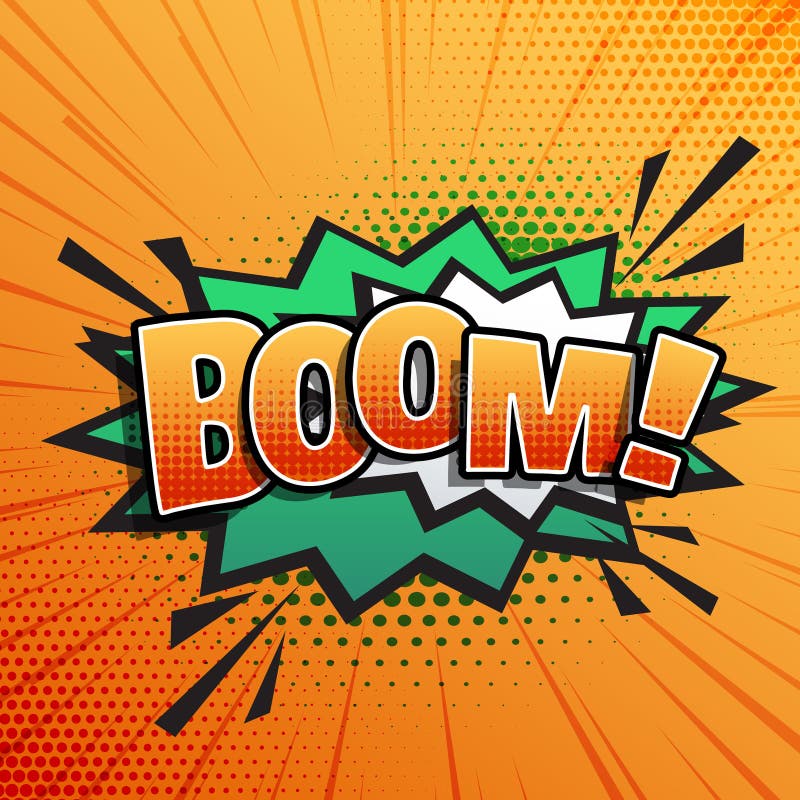 Comic Sound Text Effect of Boom in Pop Style Art Stock Vector ...