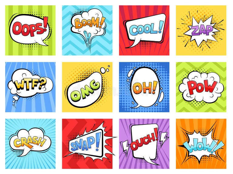 Boom Cartoon Comic Bubble Stock Illustrations – 41,836 Boom Cartoon ...