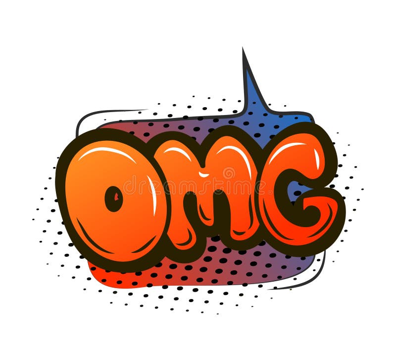 Comic speech bubble stock vector. Illustration of retro - 309453683