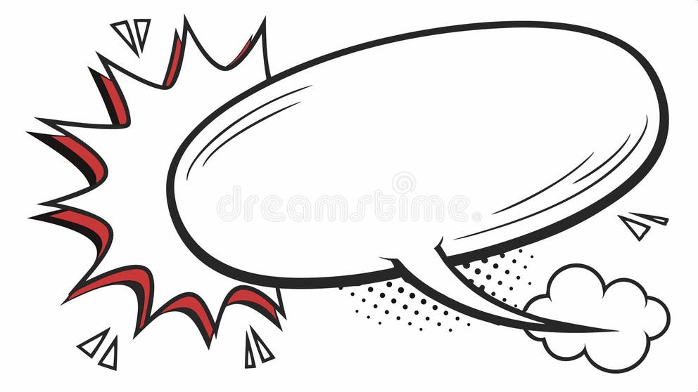Comic Speech Bubble, Explosion Effect, Cartoon Dialogue, Graphic Text ...