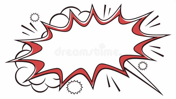 Comic Speech Bubble, Explosion, Sound Effect, and Cartoon Style Vector ...