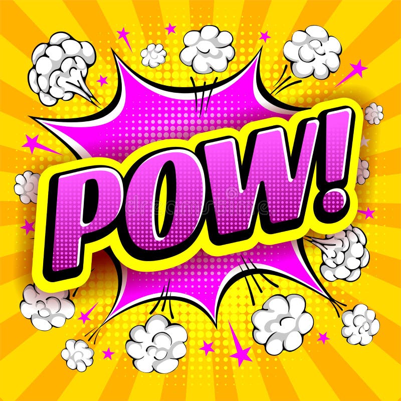 Pow stock vector. Illustration of comic, conflict, fashion - 26652815