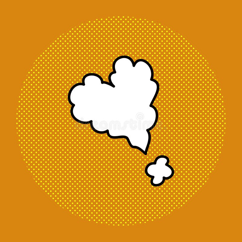 Vector Retro Pop Style Illustration Isolated on Background. Stock ...