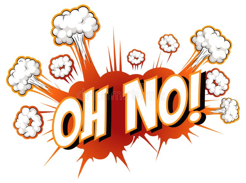 Oh no 3D. stock illustration. Illustration of expression - 136217968