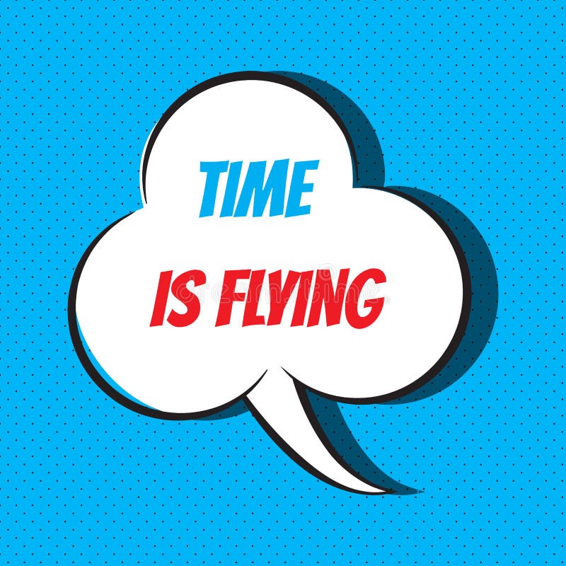 Time flying stock illustration. Illustration of flying - 31407070
