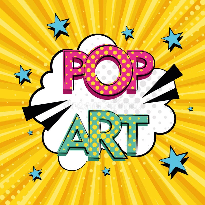 Pop Art Expression on a Bubble Speech Comic Page Vector Stock Vector ...