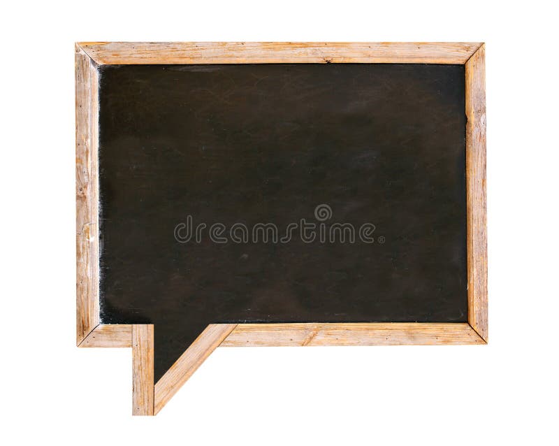Comic Speech Bubble Shaped Advertising Billboard with Chalkboard and ...