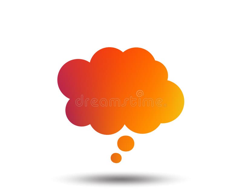 Comic Speech Bubble Sign Icon. Chat Think Symbol Stock Vector ...