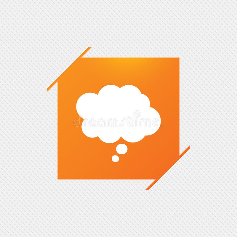 Comic Speech Bubble Sign Icon. Chat Think Symbol Stock Illustration ...