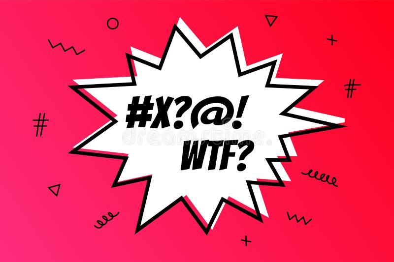 Comic Speech Bubble with Swear Words Symbols Vector Bad Speech Language ... Comic Speech Bubble with Swear Words Symbols Vector Bad Speech Language ...