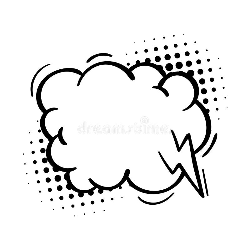 Comic Speech Bubbles. Comic Dialogue on Halftone Shadows. Dots Stock ...