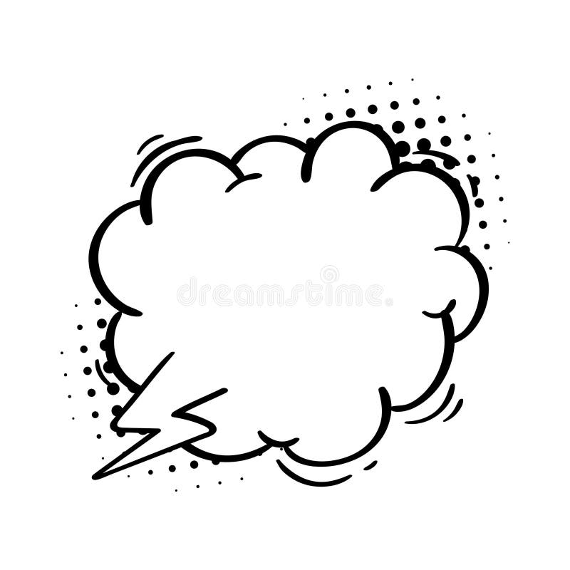 Comic Speech Bubbles. Comic Dialogue on Halftone Shadows. Dots Stock ...