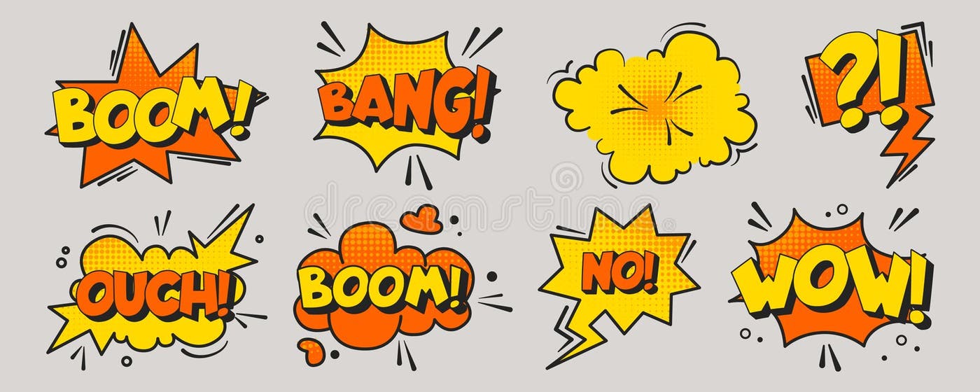 Isolated Background Onomatopoeia Stock Illustrations – 401 Isolated ...