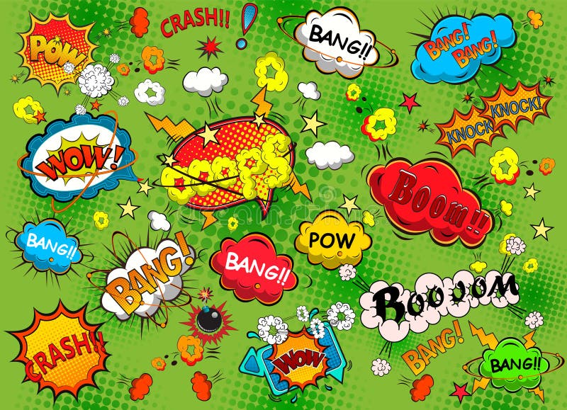 Comic Speech Bubbles Set. Pop Art Design Vector Stock Vector ...