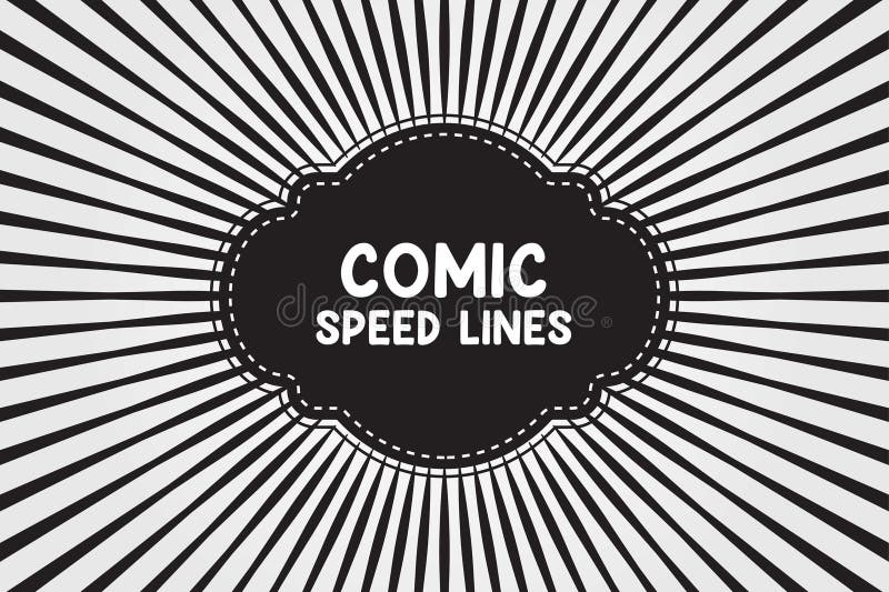 Comic Speed Line Effects Background Premium Vector Stock Illustration ...