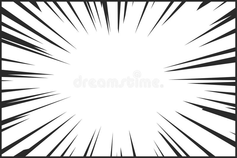 Comic Speed Lines, Abstract Comics Book Flash Explosion, Radial Lines ...