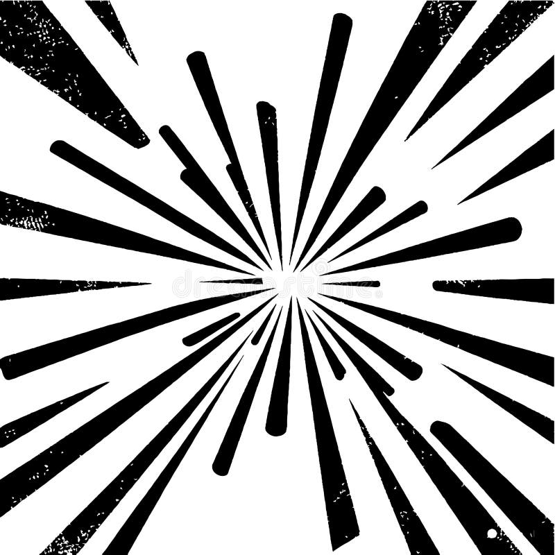 Comic Style Speed Lines Explosion Effect Background Stock Illustration ...