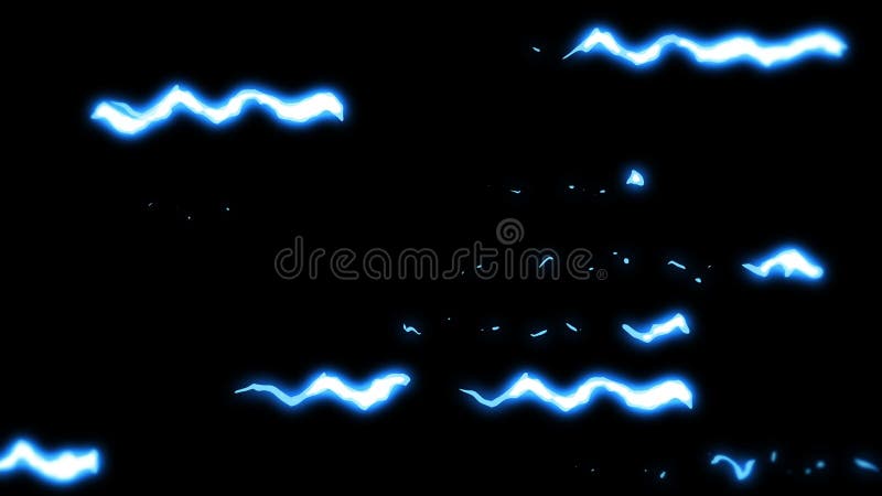 Blue Light with Cartoon Speed Lines. Comic Rays on Black Background ...