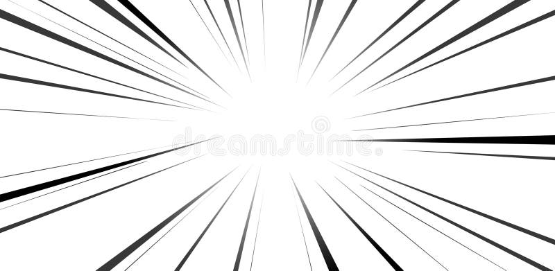 Comic Speed Lines, Radial Burst Patterns Stock Vector - Illustration of ...
