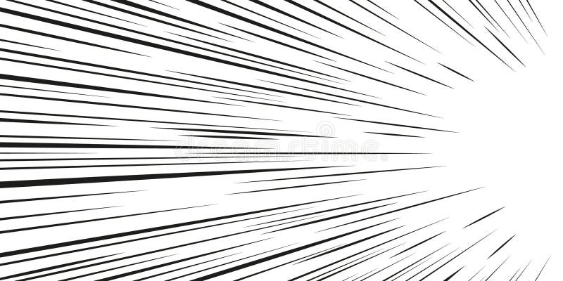 Comic Speed Lines Radiating from Border Stock Illustration ...