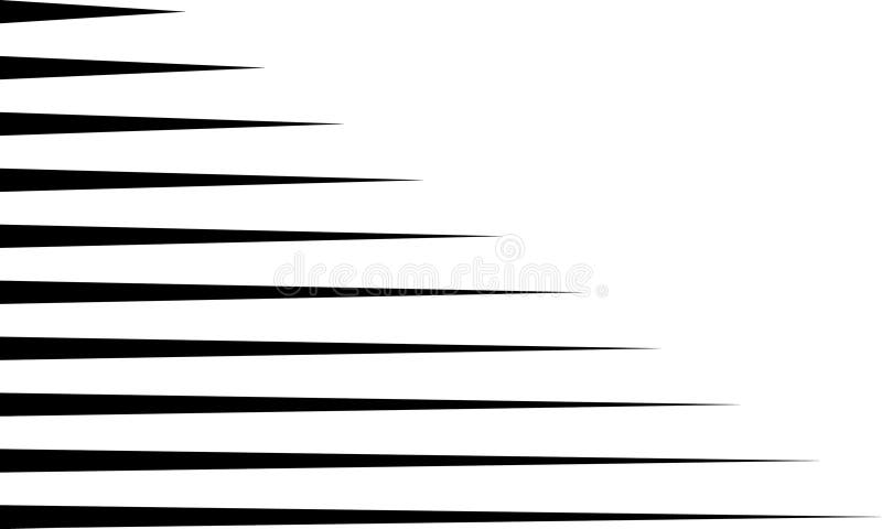 Comic Speed Motion Lines. Horizontal Fast Motion Lines for Comic Books ...